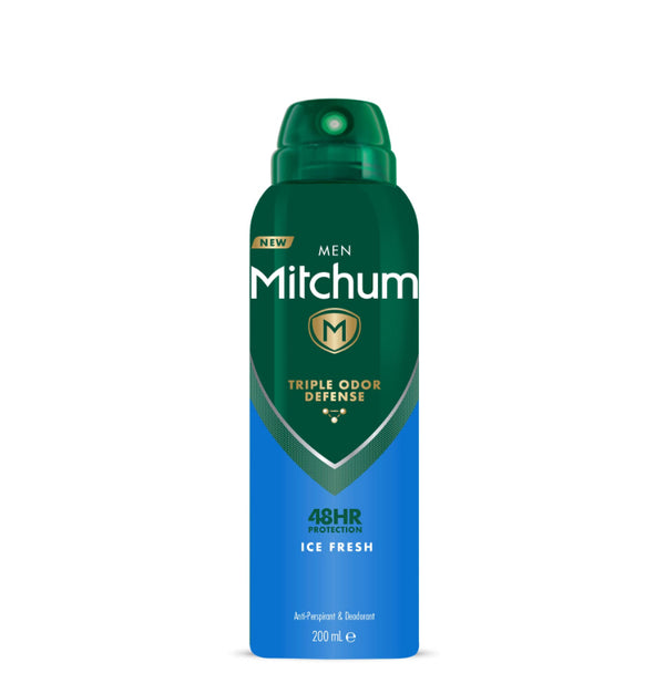 MITCHUM Déodorant Spray Triple Odor Defense ICE FRESH sans sels d’alum ...