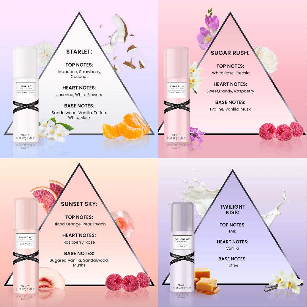 MISS SO? Coffret de brumes corporelles – Nubian Beauty