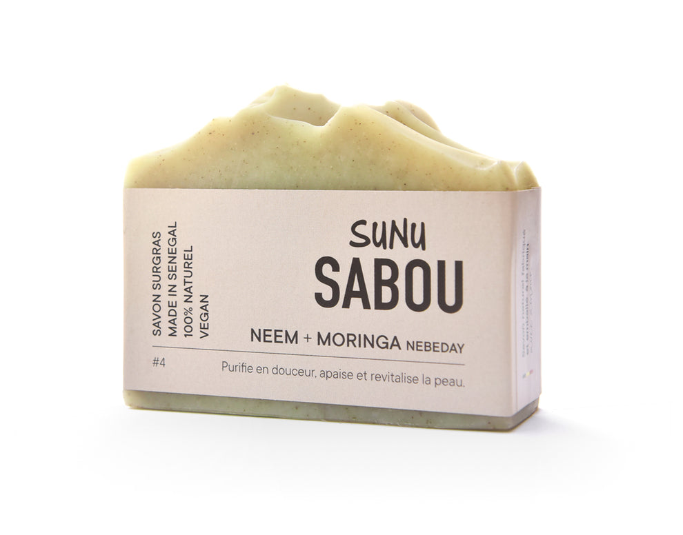 SUNU SABOU Savon au Neem + Moringa – Nubian Beauty