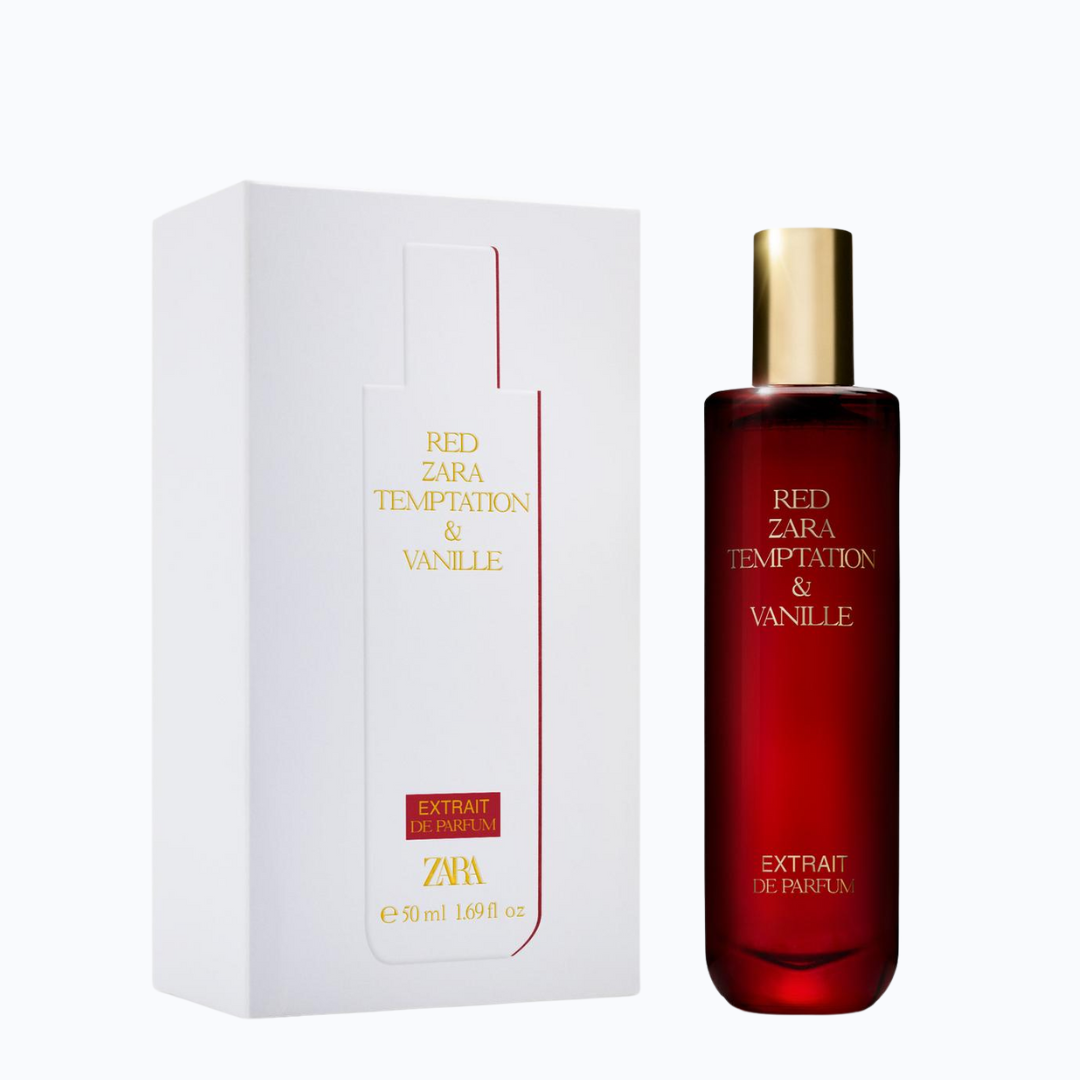 ZARA Extrait de parfum Red Temptation & VANILLE – Nubian Beauty